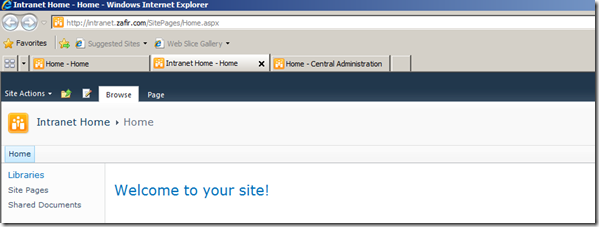 Come Across: SharePoint 2010 Blank Page display, 401 Unauthorized ...